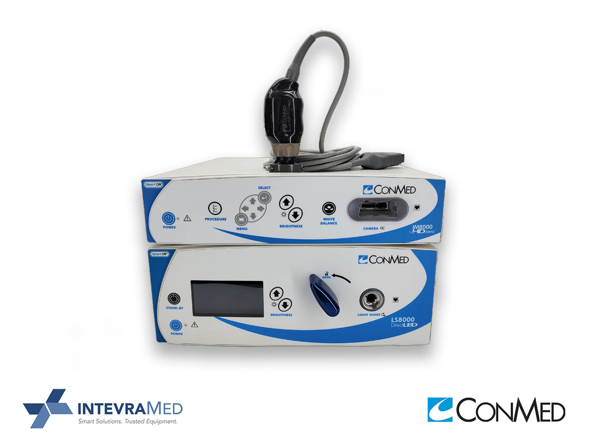 ConMed Linvatec IM8000 with IM8120, LS8000 and Fiber Optic Cable – IntevraMed